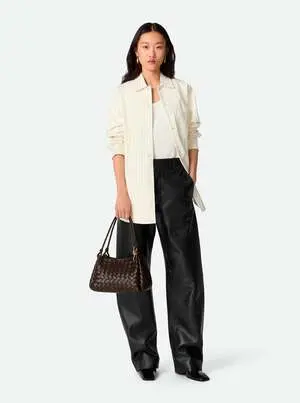 Bottega Veneta Leather Shoulder Bag With Knot Detail