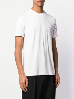 Giorgio Armani Stretch Viscose Jersey Crew Neck T-shirt