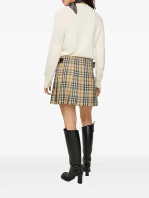 Burberry Check Wool Mini Kilt - Multicolor