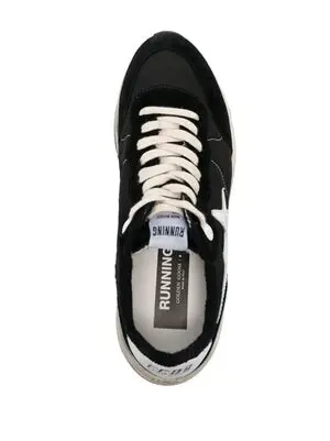 GOLDEN GOOSE Fabric And Suede Running Sole Sneakers