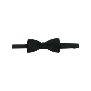 Saint Laurent Silk Bow Tie - Black