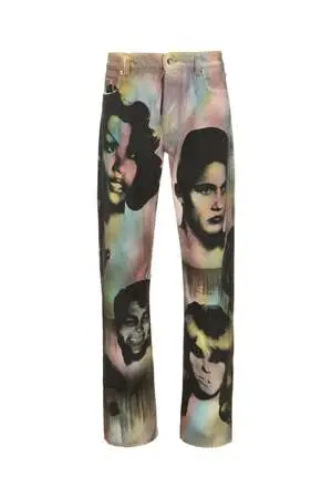 Versace Printed Jeans - Multicolor