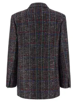 Missoni Sequin Tartan Double-breasted Blazer - Multicolor