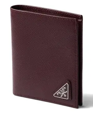 Prada Saffiano Leather Wallet - Red