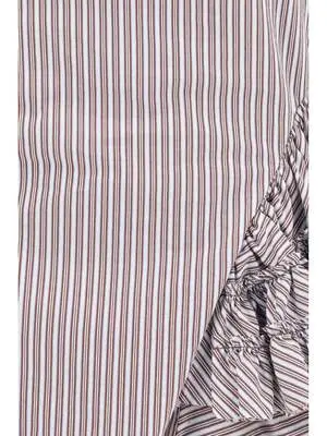 Dries Van Noten Striped Ruffled Peplum Top - Multicolor