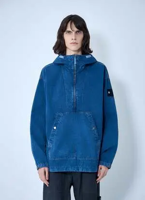 Stone Island Hooded Zip-up Jacket - Blue