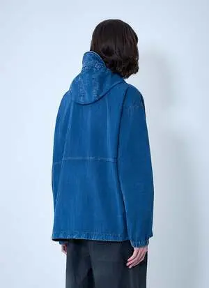 Stone Island Hooded Zip-up Jacket - Blue