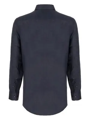 Etro Linen Shirt With Pegaso Embroidery