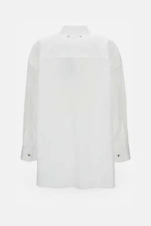 GOLDEN GOOSE Oversized Poplin Shirt With Pleated Details - Multicolor