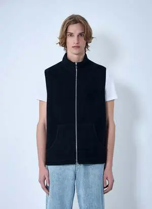 RIER Riere High-neck Zip Vest - Black