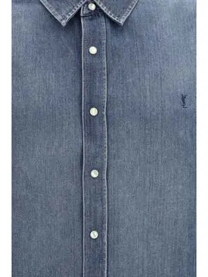Saint Laurent Denim Shirt - Blue