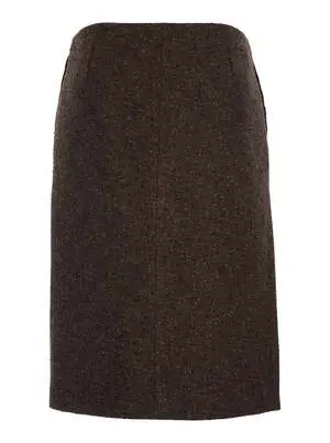 Gucci Buttoned Wool Skirt - Multicolor
