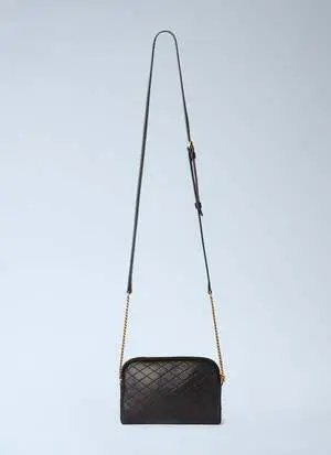 Saint Laurent Gaby Quilted Leather Zipped Pouch - Black