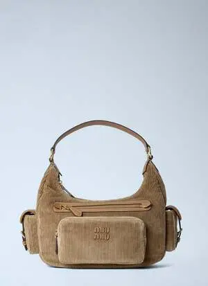 Miu Miu Corduroy Shoulder Bag