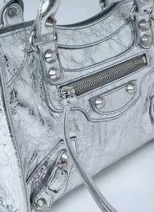 Balenciaga Le City Mini Handbag - Silver