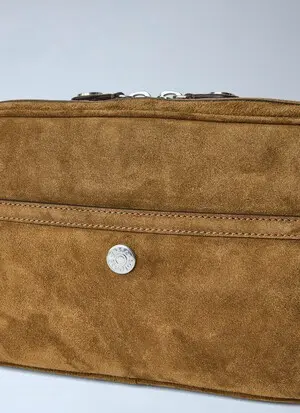 Acne Studios Camero Suede Shoulder Bag - Brown