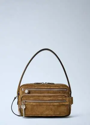 Acne Studios Camero Suede Shoulder Bag - Brown