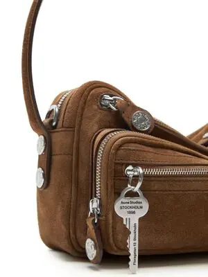Acne Studios Camero Suede Shoulder Bag - Multicolor