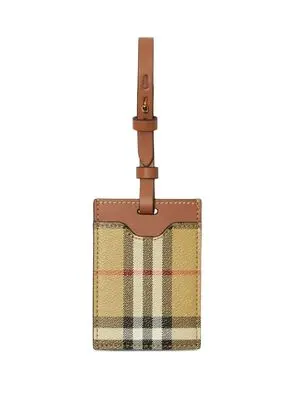 Burberry Leather Luggage Tag - Brown