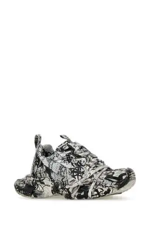 Balenciaga 3xl Printed Mesh And Rubber Sneakers