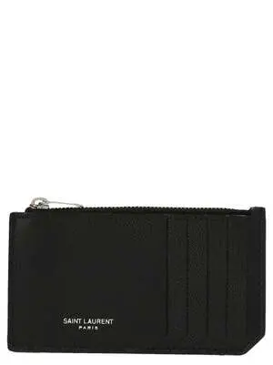 Saint Laurent Fragments' Card Holder - Black