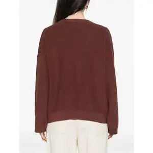Brunello Cucinelli Cotton Knitwear Jumper With Chest Pocket - Brown