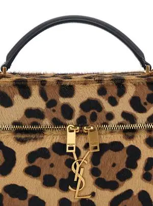 Saint Laurent Gaby Mini Leopard Print Pony Skin Bag - Multicolor