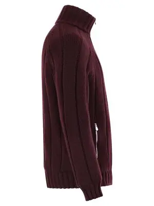 Brunello Cucinelli Cashmere Knit Down Jacket With Zip Fastening - Multicolor