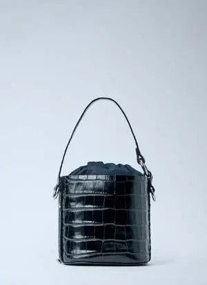 VIVIENNE WESTWOOD Daisy Drawstring Bucket Bag - Black