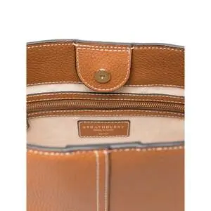 Strathberry Cognac Calf Leather Tote Bag - Brown