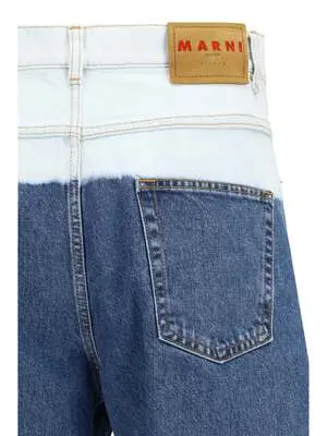 Marni Five-pocket Jeans With Bleached Finish
