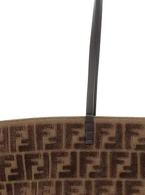 Fendi Shopper Large Ff Motif Tote Bag - Multicolor