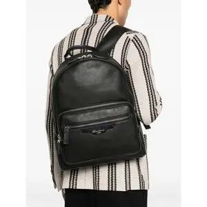 Santoni Pebble Leather Backpack