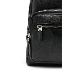Santoni Pebble Leather Backpack