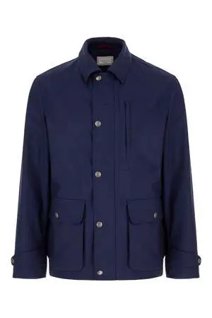 Brunello Cucinelli Navy Blue Jacket - Multicolor