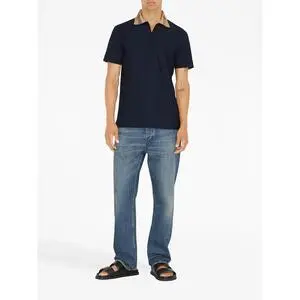 Burberry Polo Shirts - Blue