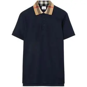 Burberry Burberry Blue Polo Shirts Men Blue
