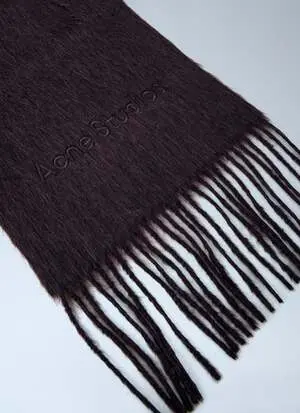 Acne Studios Logo Wool Scarf