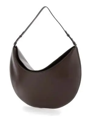 Jacquemus Le Calisso Rond Large' Leather Shoulder Bag - Brown