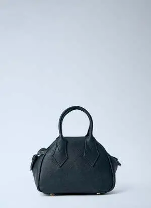 VIVIENNE WESTWOOD Saffiano Mini Yasmine Bag - Black