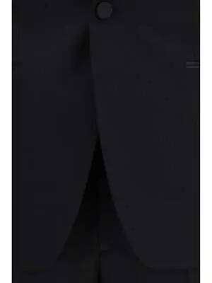 Tagliatore Single-breasted Virgin Wool Suit - Black