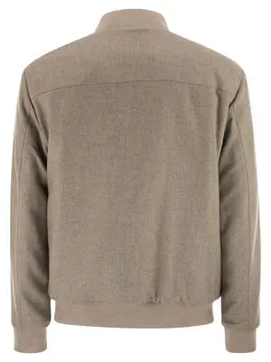 FAY Virgin Wool Bomber Jacket