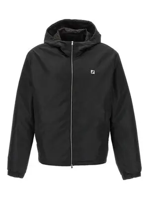 Fendi Hooded Blouson - Black