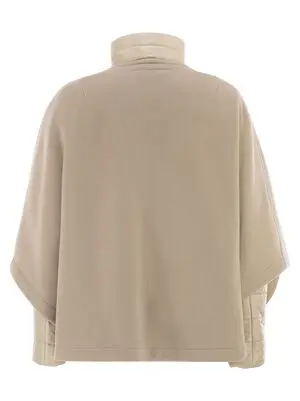 FAY 3-in-1 Double-sided Wool And Cashmere Cape With Removable Padded Jacket - Multicolor