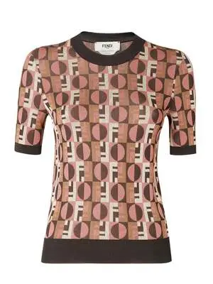 Fendi Ff' Pattern T-shirt - Multicolor