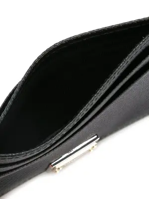 Dolce & Gabbana Dauphine Calfskin Card Holder With Branded Plate - Black