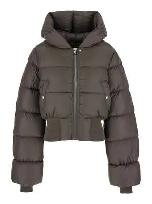 Rick Owens Cropped Down Jacket With Hood - Multicolor