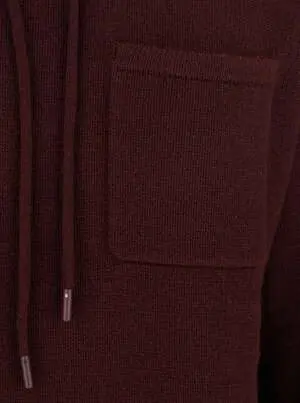 Max Mara Cashmere Drawstring Hooded Sweater With Dropped Shoulders - Multicolor