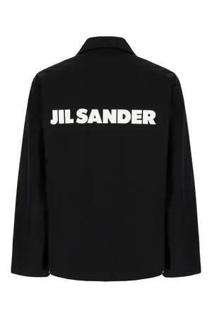 JIL SANDER Black Button-detailed Jacket - Multicolor
