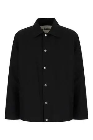 JIL SANDER JIL SANDER Black Button-Detailed Jacket Multicolor